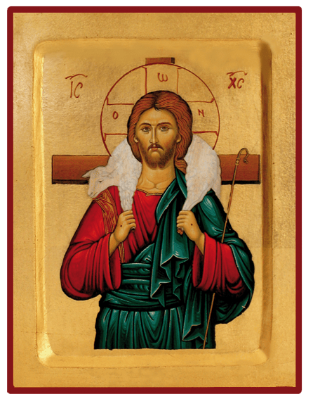 Icône du Christ Bon Pasteur Creuse | La Boutique Sainte Marie